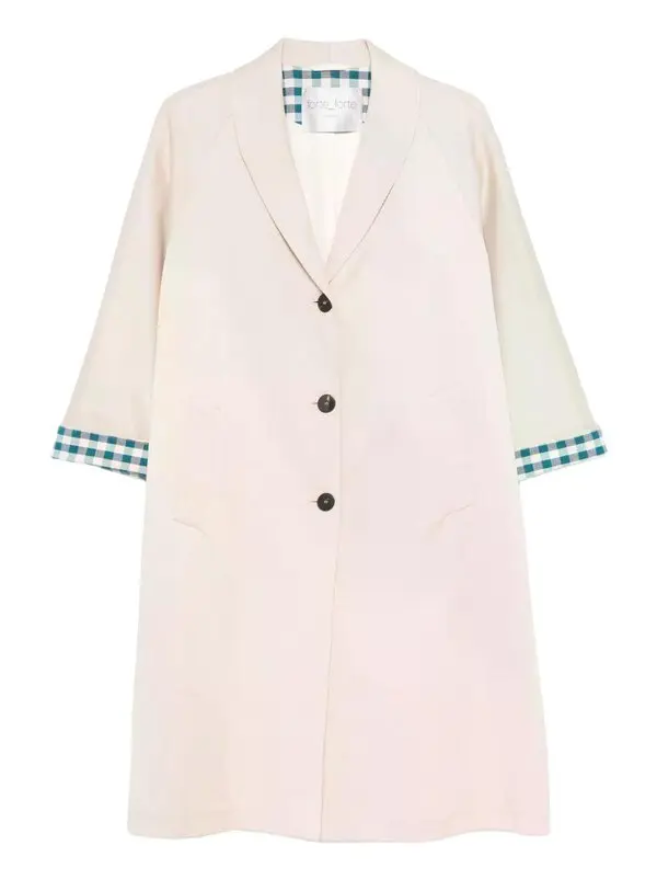 FORTE_FORTE Cotton Trench Coat - Neutrals