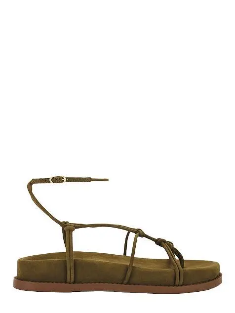 Schutz Calabria Mid Sandal - Matcha