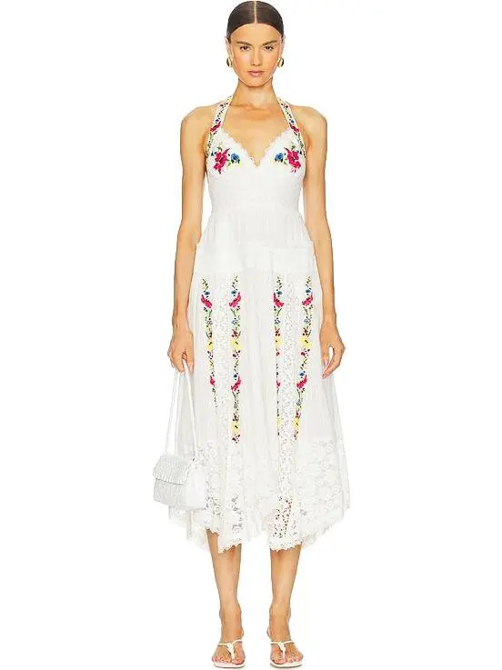 Free People Keila Midi Dress - Ivory