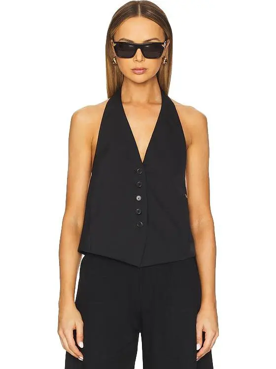 Helmut Lang Halter Vest - Black