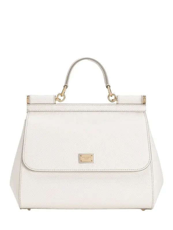 Dolce & Gabbana Large Sicily Handbag - White
