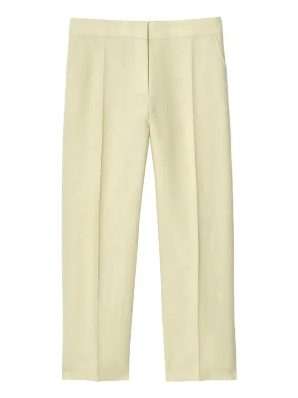 Cos Linen Slim-leg Trousers - Yellow