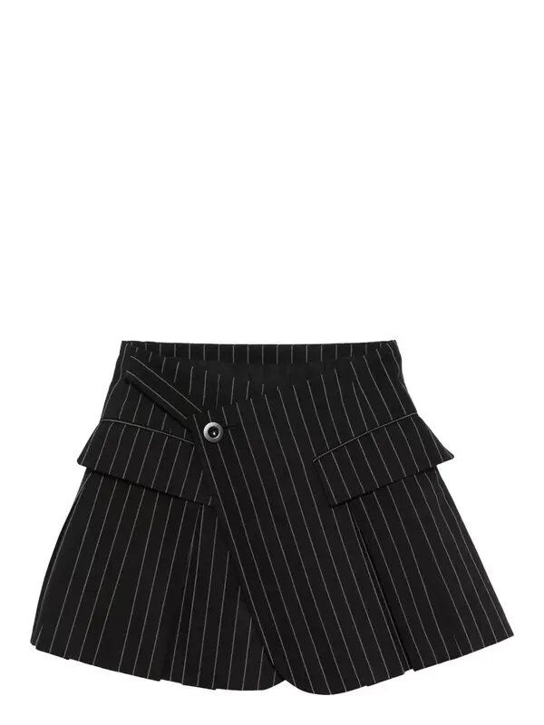 Sacai Striped Shorts - Black
