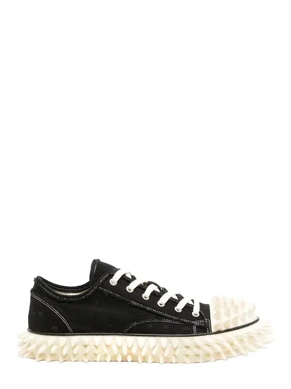 DOUBLET Spiky Canvas Sneakers - Black