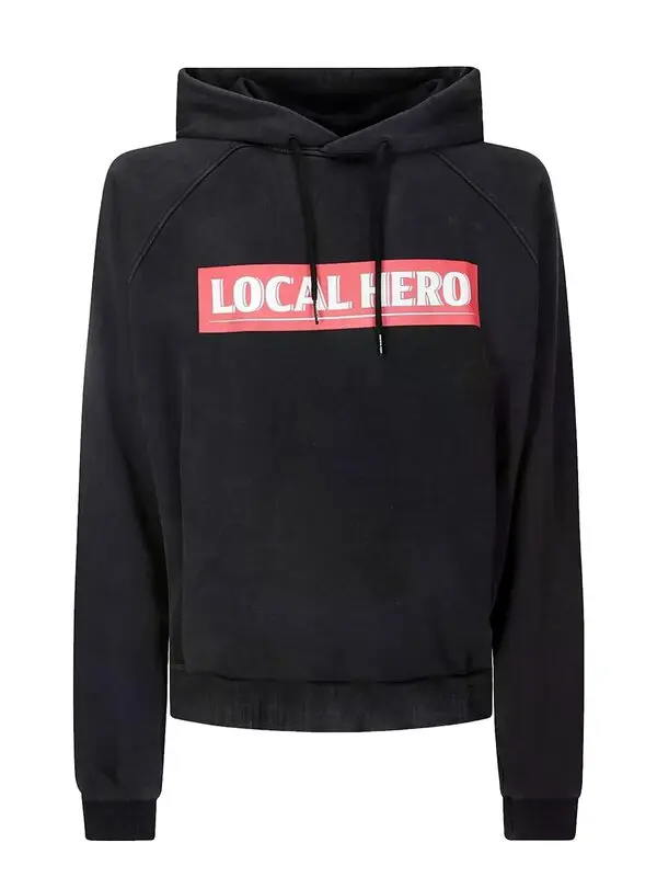 Martine Rose Slogan-print Hoodie - Black