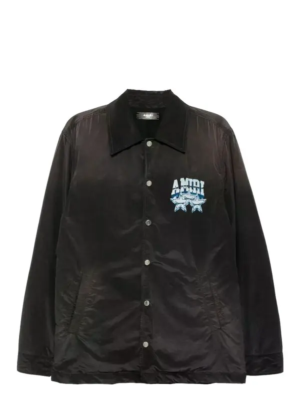 Amiri Logo-print Shirt Jacket - Black
