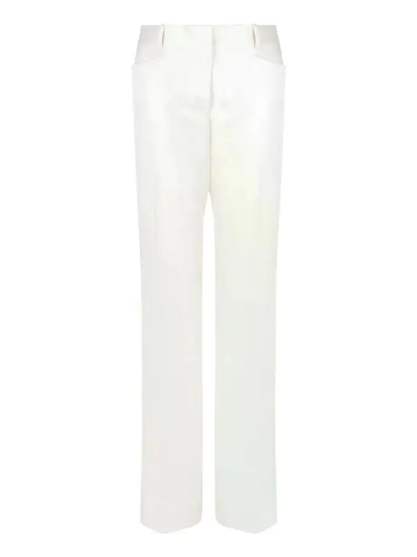 TOM FORD Satin-trim Trousers - White