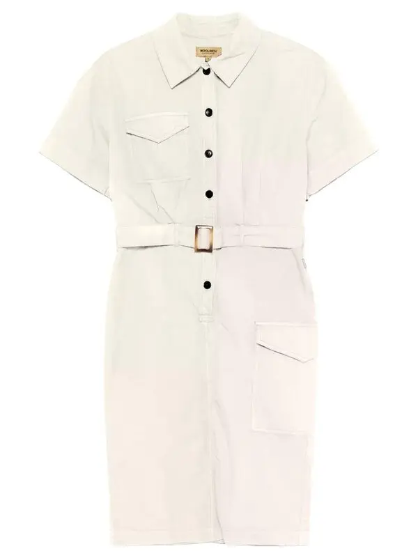 Woolrich Belted Shirt Dress - Neutrals