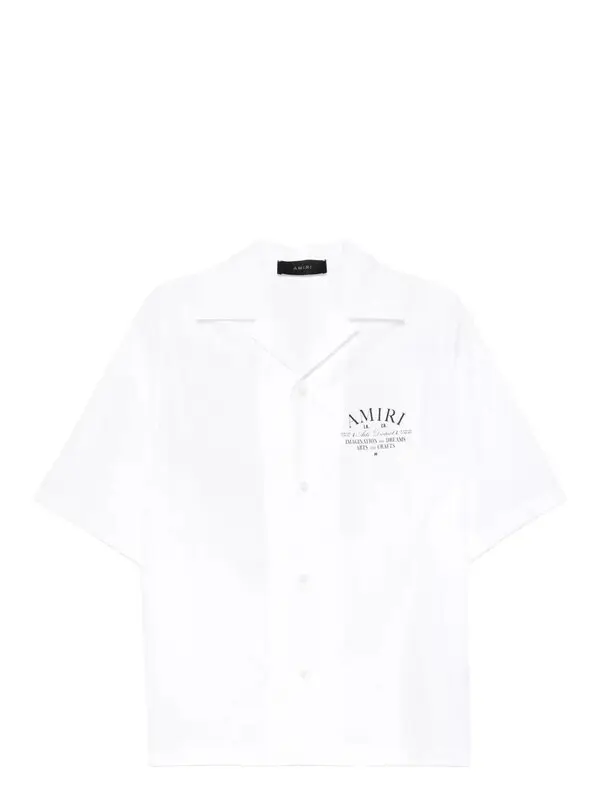 Amiri Arts District Camp Shirt - White