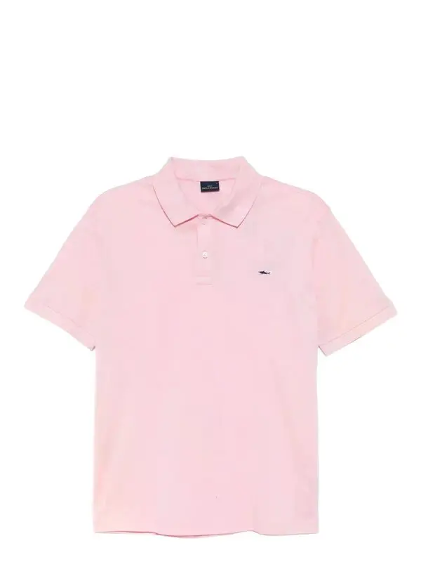 Paul & Shark Logo-patch Polo Shirt - Pink