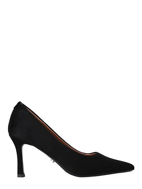 Carvela Corletta Logo-embellished Woven Heeled Courts - Black