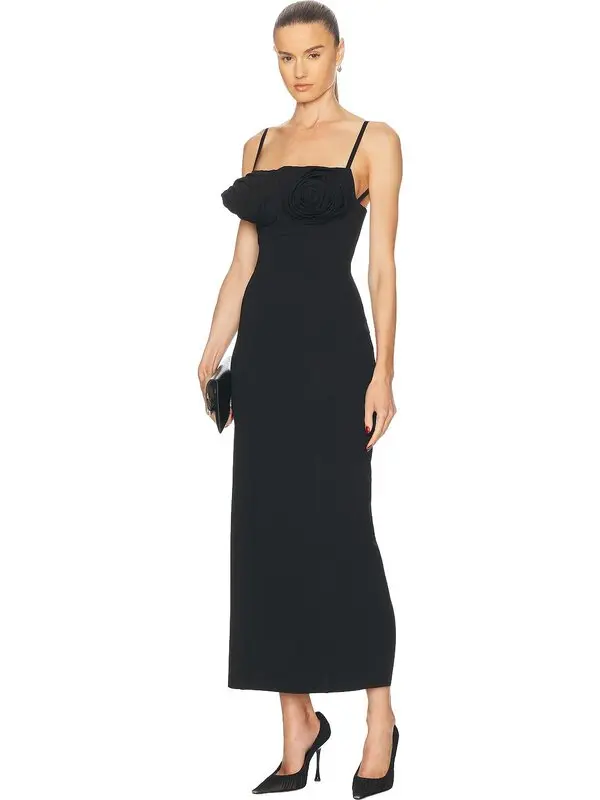 Jean Paul Gaultier Conic Cup Long Dress - Black