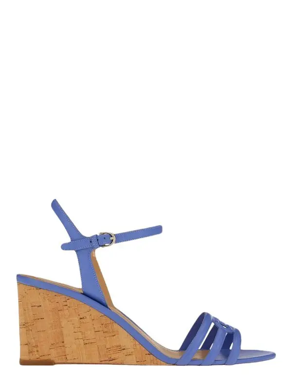 FERRAGAMO Fieri 70 C Sandals - Brown/blue