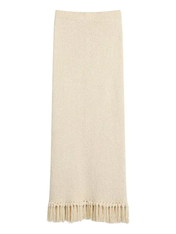 4TH & RECKLESS Lauryn Knitted Maxi Skirt - Beige