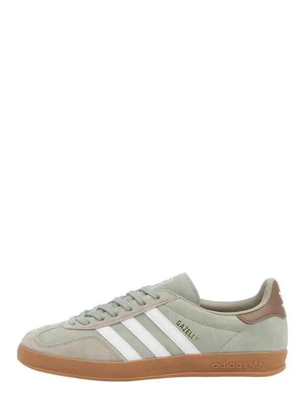 Adidas Gazelle Indoor Sneaker - Silver Pebble/green/white