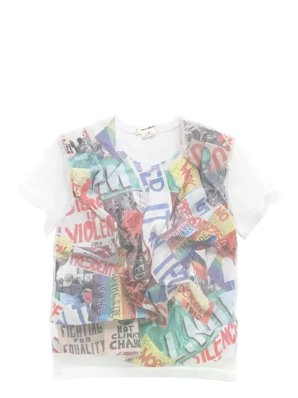 Comme Des Garçons Graphic-print T-shirt - White