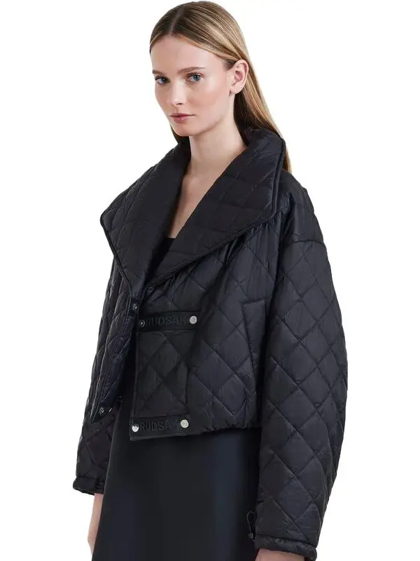 Rudsak Kalee Quilted Short Coat - Black