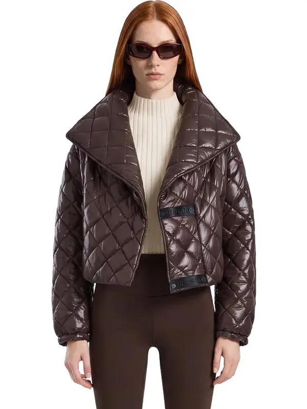 Rudsak Kalee Quilted Short Coat - Espresso