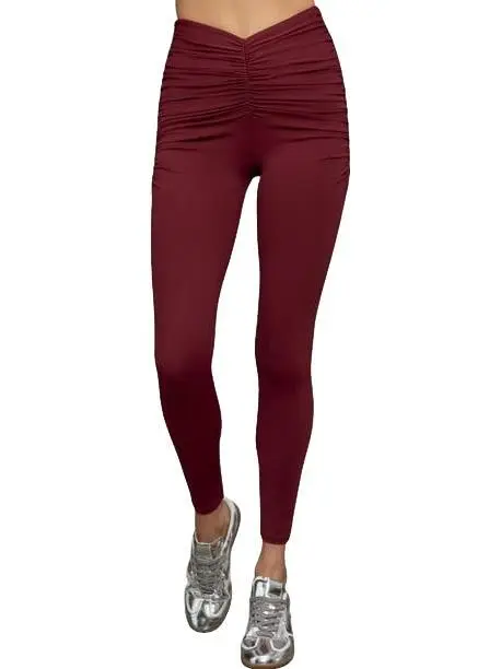 PORT DE BRAS Ariadne Legging - Burgundy