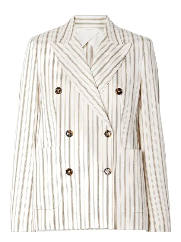 Max Mara Pensile Double-breasted Blazer - Ecru