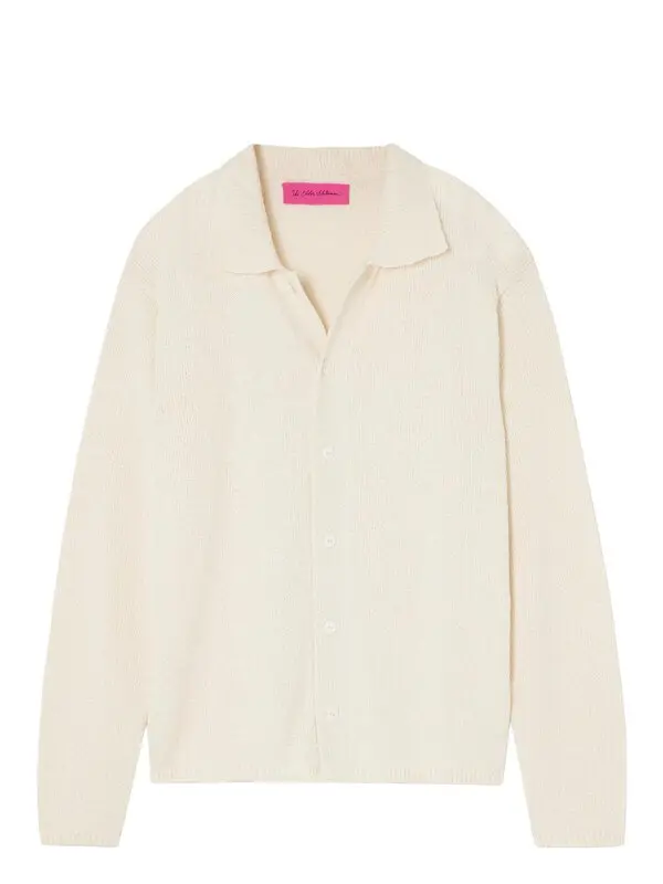 THE ELDER STATESMAN Nora Lite Cotton Cardigan - Off-white
