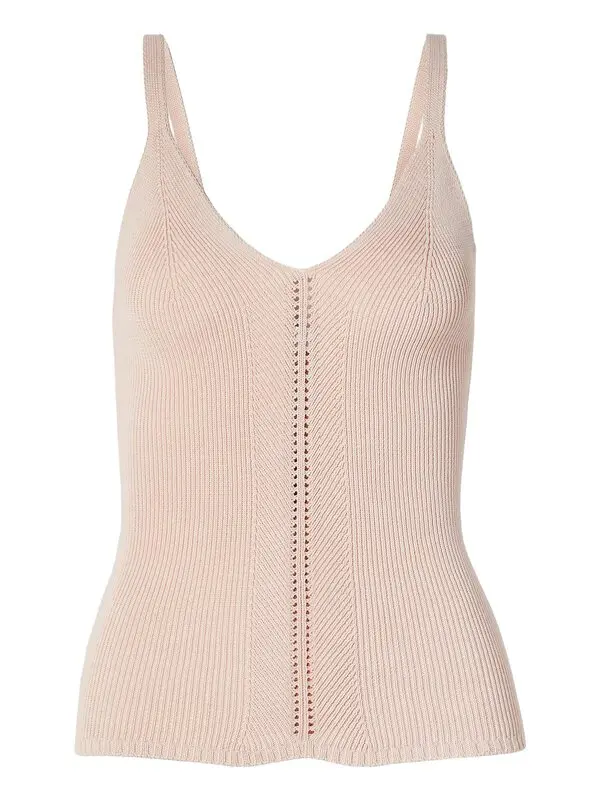 Proenza Schouler White Label Gene Pointelle-knit Tank - Pink