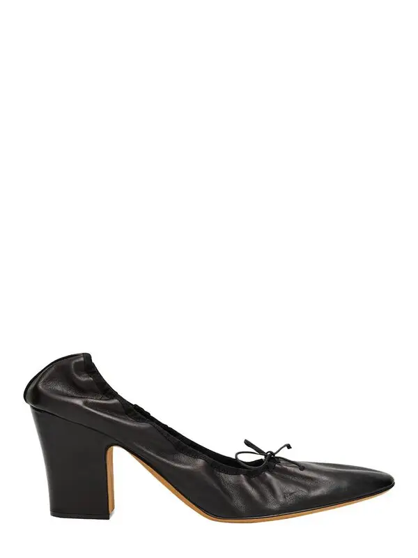 THE ROW Awar Lambskin Ballerina Pumps - Black