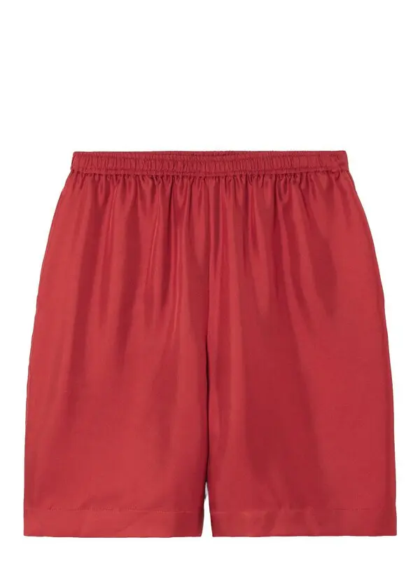 loulou de saison - Zinia Silk-Twill Shorts
