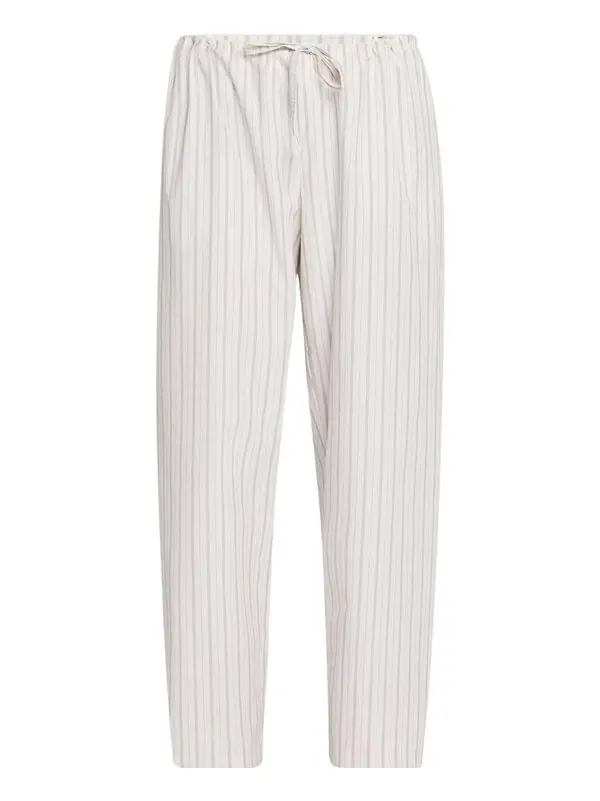 THE ROW Hypnosta Striped Straight-leg Pants - White  Graphite