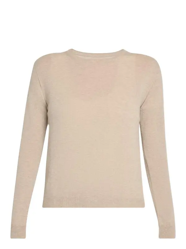 THE ROW Jazor Cashmere Top - Beige Melange