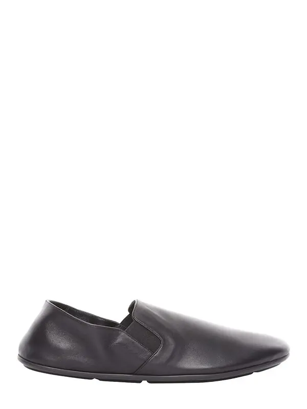 THE ROW Vincit Lambskin Ballerina Flats - Black