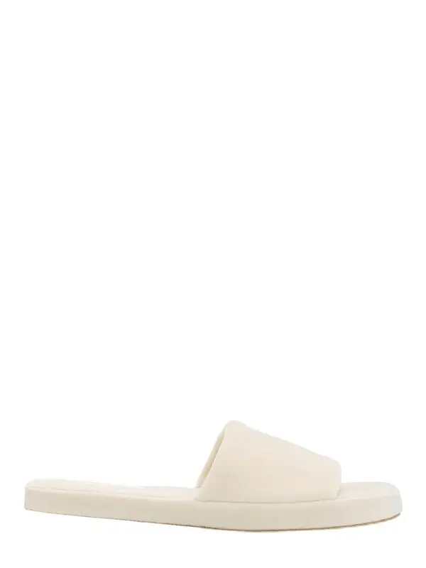 THE ROW Pillow Open-toe Cotton Slippers - White