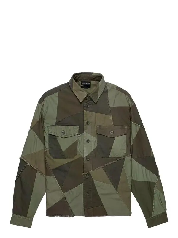 John Elliott Patchwork Shirt - Green