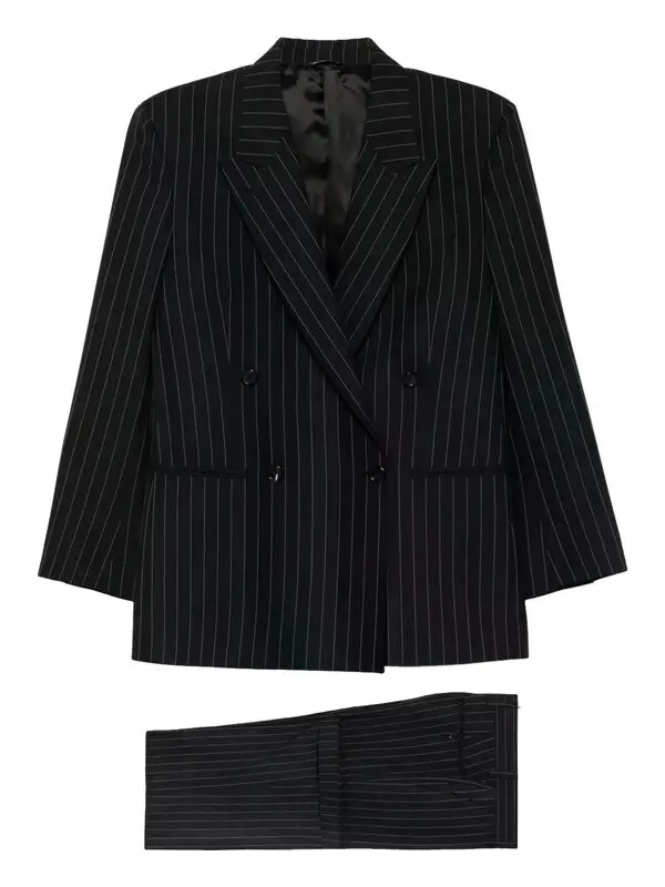 ERALDO Pinstriped Suit - Black