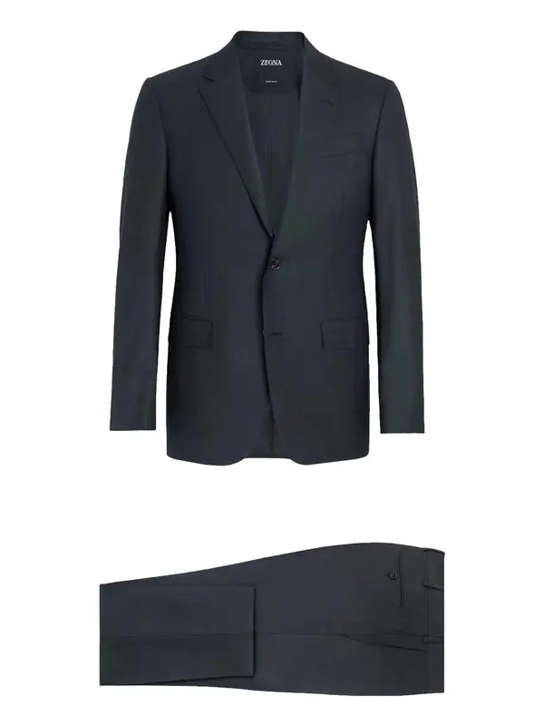 Zegna Single Breasted Suit - Blue