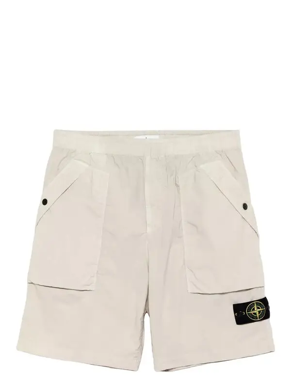 Stone Island Compass Badge Shorts - Neutrals