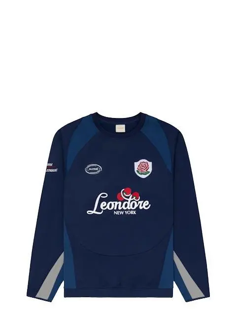 Aimé Leon Dore Team Leon Performance Crewneck Sweatshirt - Navy Blue