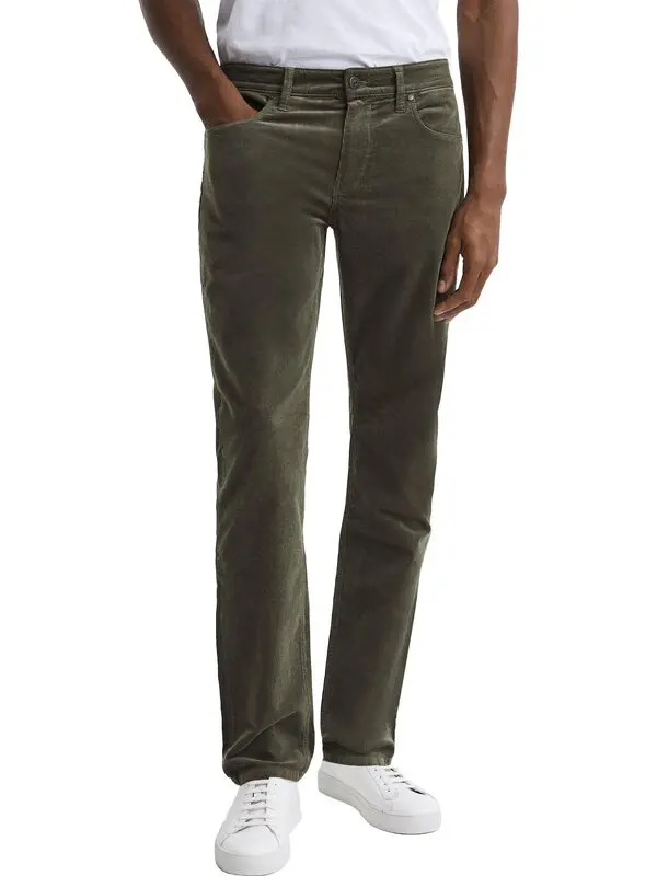 Paige Lennox Corduroy Trousers - Forest Shadow