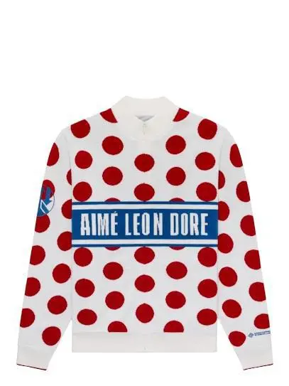 Aimé Leon Dore Windstopper Cycling Jersey - Cream/blue