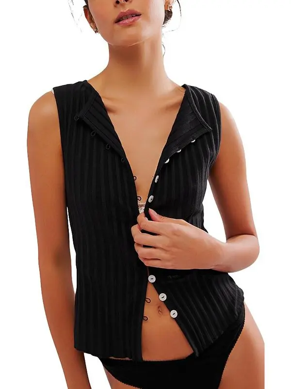 Free People Tilly Vest - Black