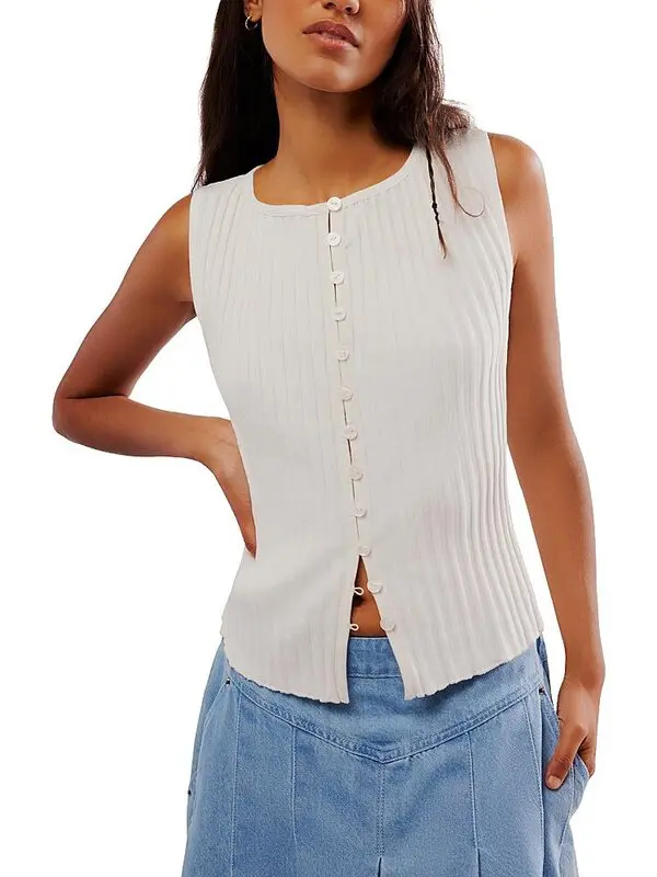 Free People Tilly Vest - Ivory