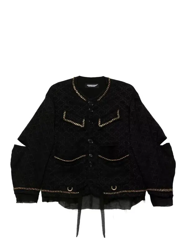 UNDERCOVERISM Patterned Jacquard Jacket - Black