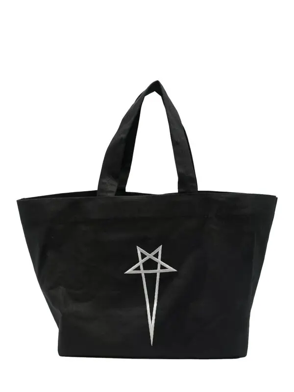 Rick Owens Logo-embroidered Tote - Black
