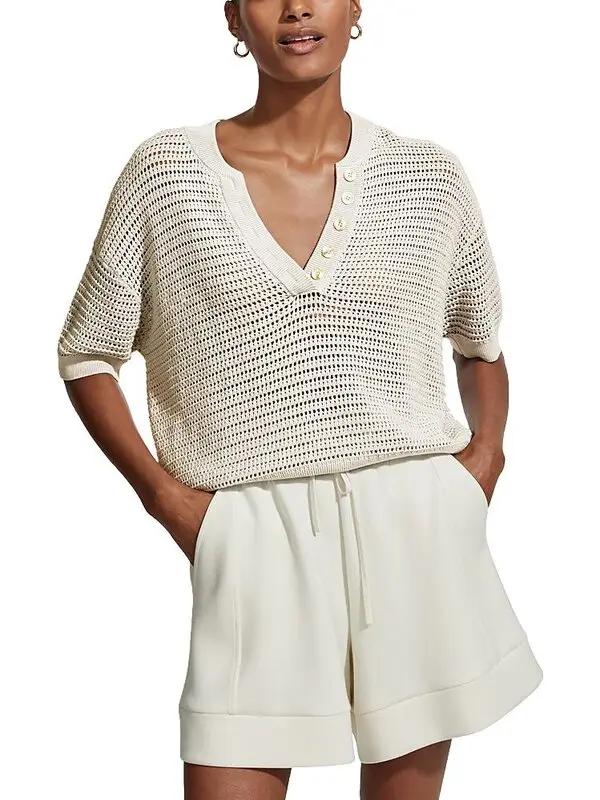 Varley Callie Knit Top - Egret