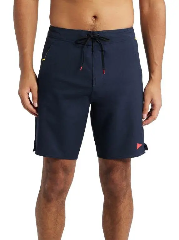 FLORENCE Standard Issue Water Repellent Board Shorts - Department Navy