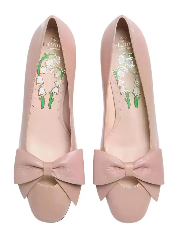 Valentino Garavani Kidskin Bow Pumps - Pink