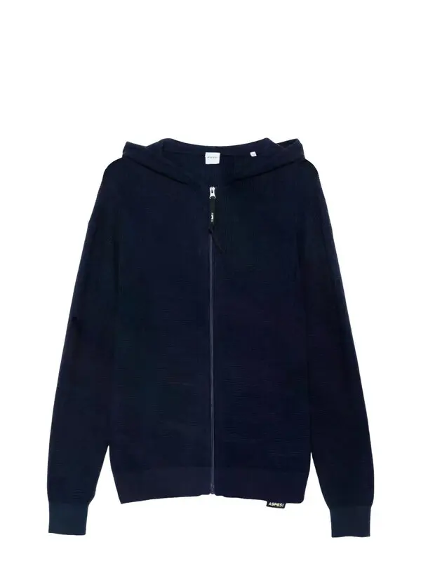 Aspesi Knitted Hoodie - Blue