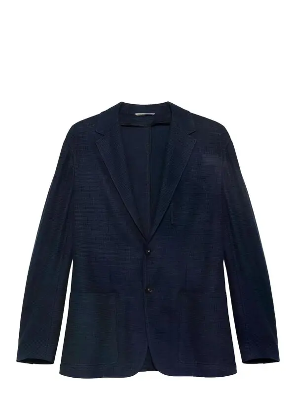 Canali Textured Blazer - Blue