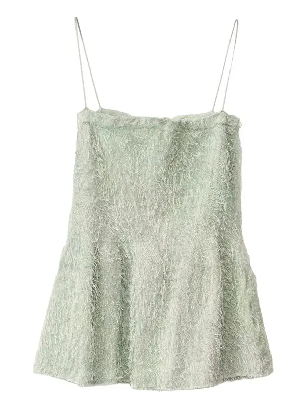 Fabiana Filippi Frayed Top - Green