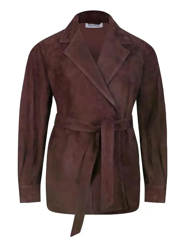 Max Mara Suede Jacket - Red